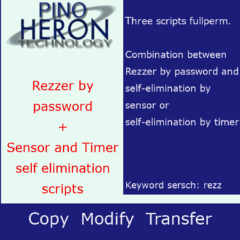 Second Life Marketplace - 012 - Box with rezzer by password and self-elimination scripts